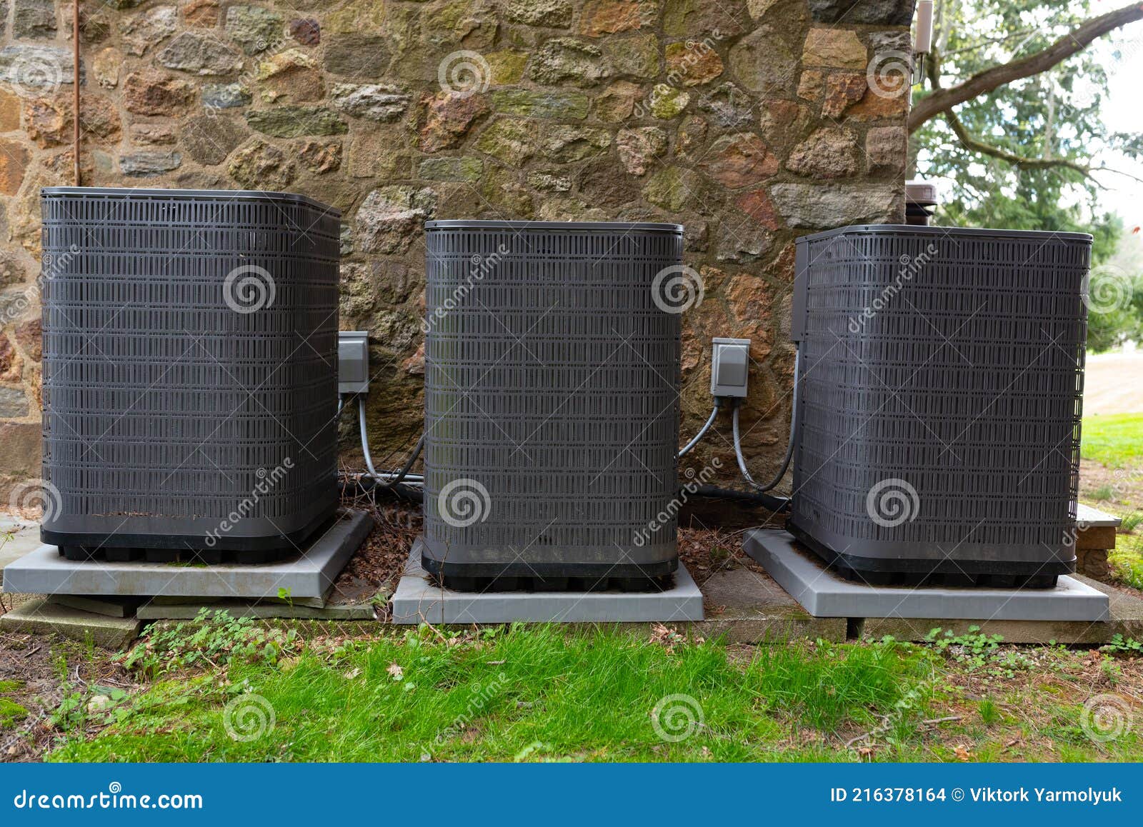 Heating and Air Conditioning Units System Fan Stock Photo - Image of ...