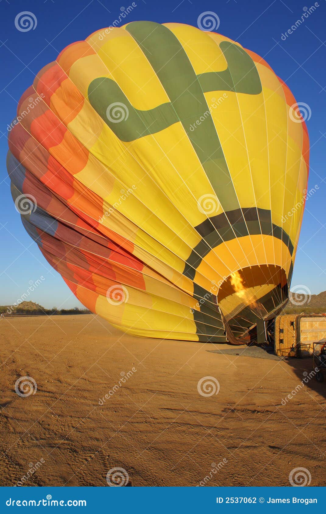 Heating Balloon stock photo. Image of inflate, desert - 2537062