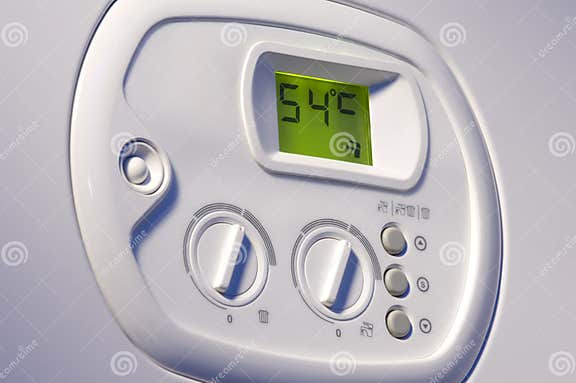 Heating Boiler Control Panel Stock Image - Image of dial, control: 12219361