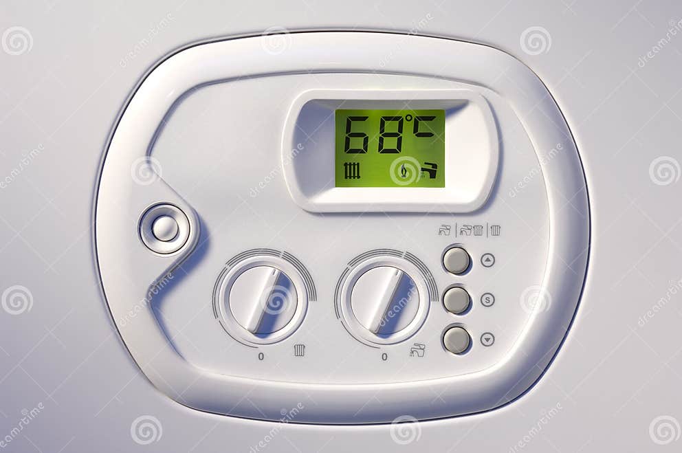 Heating Boiler Control Panel Stock Image - Image of color, major: 12219373