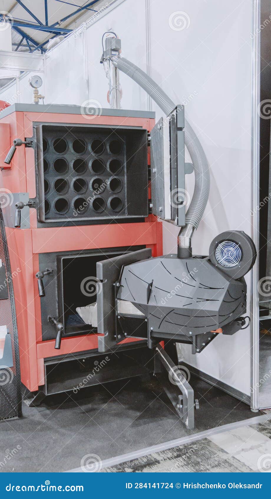 Heating Boiler for Solid Fuel with Turbocharging Stock Photo - Image of energy, ecofriendly ...