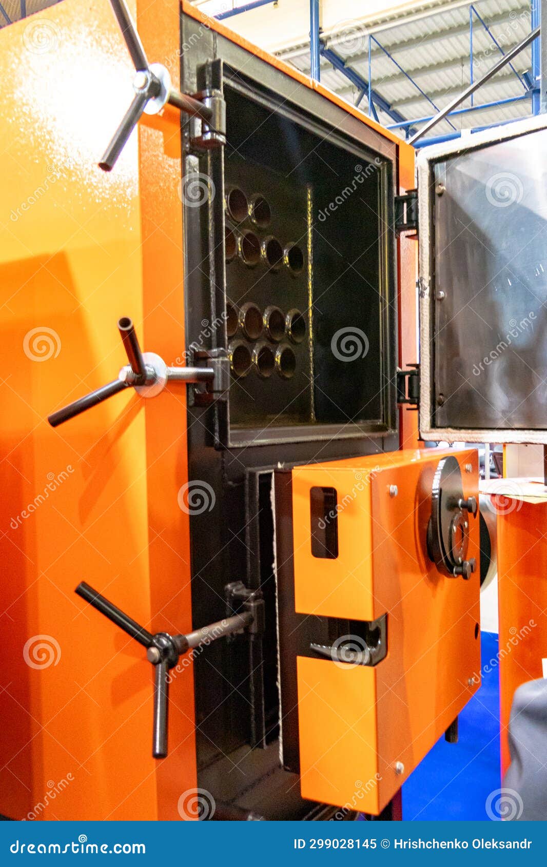 Heating Boiler Using Solid Fuel Stock Image - Image of fuel, room ...