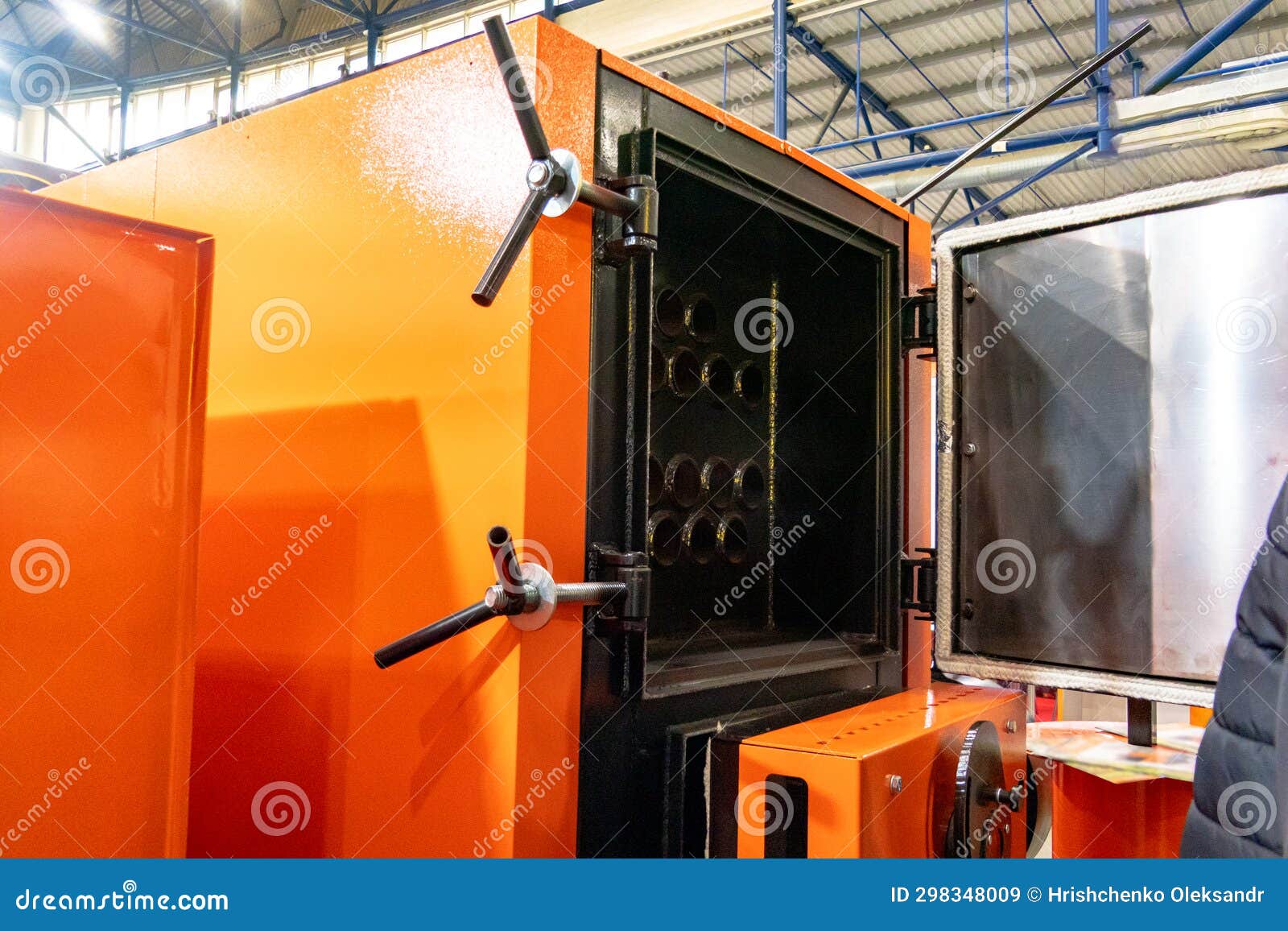 Heating Boiler Using Solid Fuel Stock Image - Image of solid ...