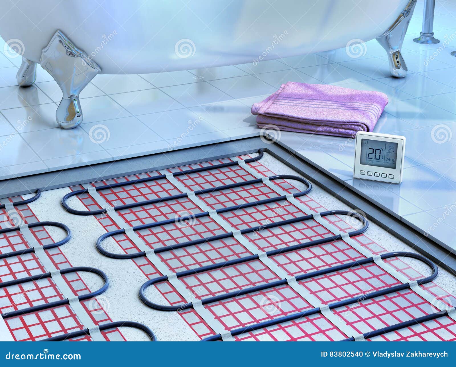 Heating concept. stock illustration. Illustration of button - 83802540