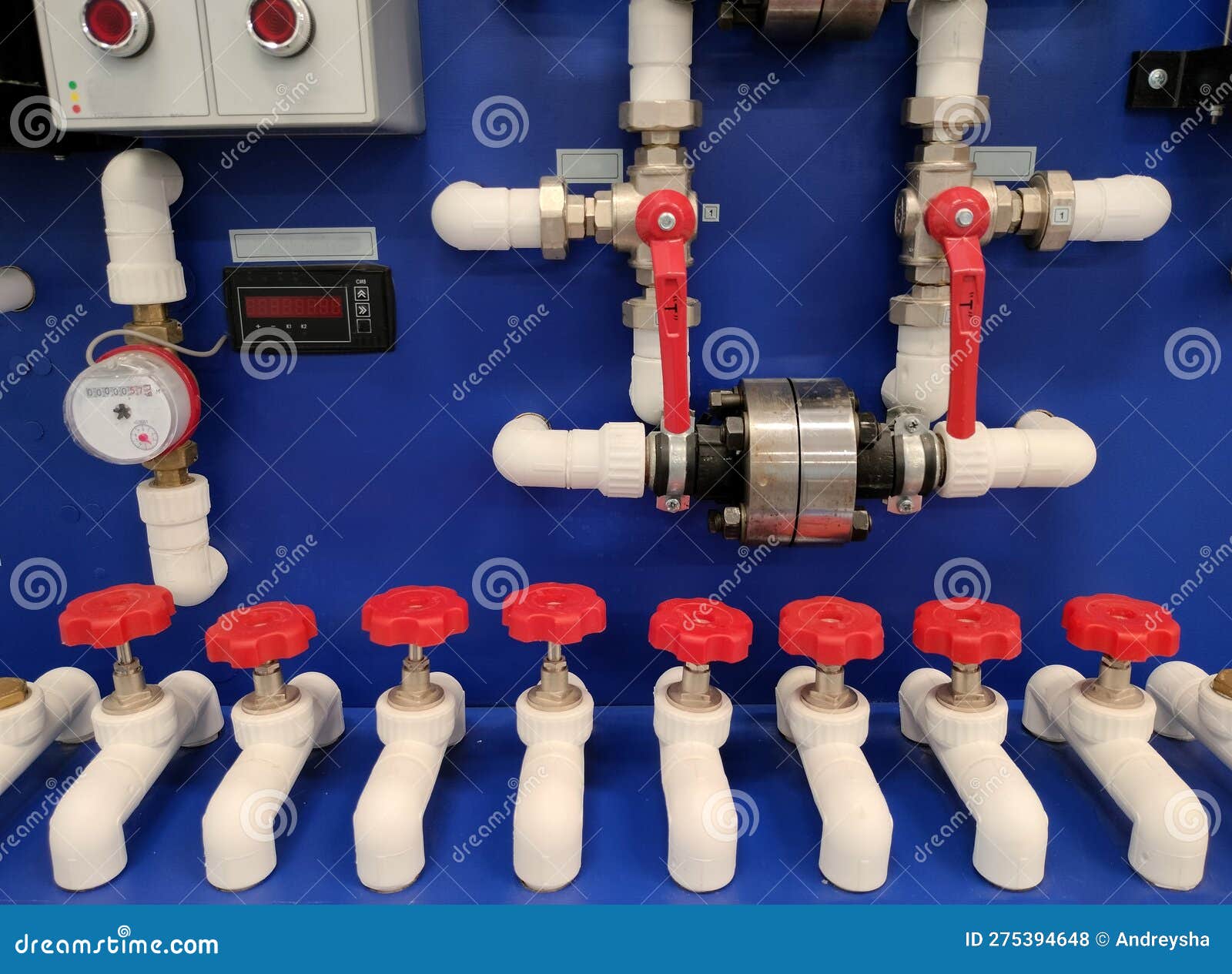 Heating Connection System. a Pump for a Water Underfloor Heating System ...
