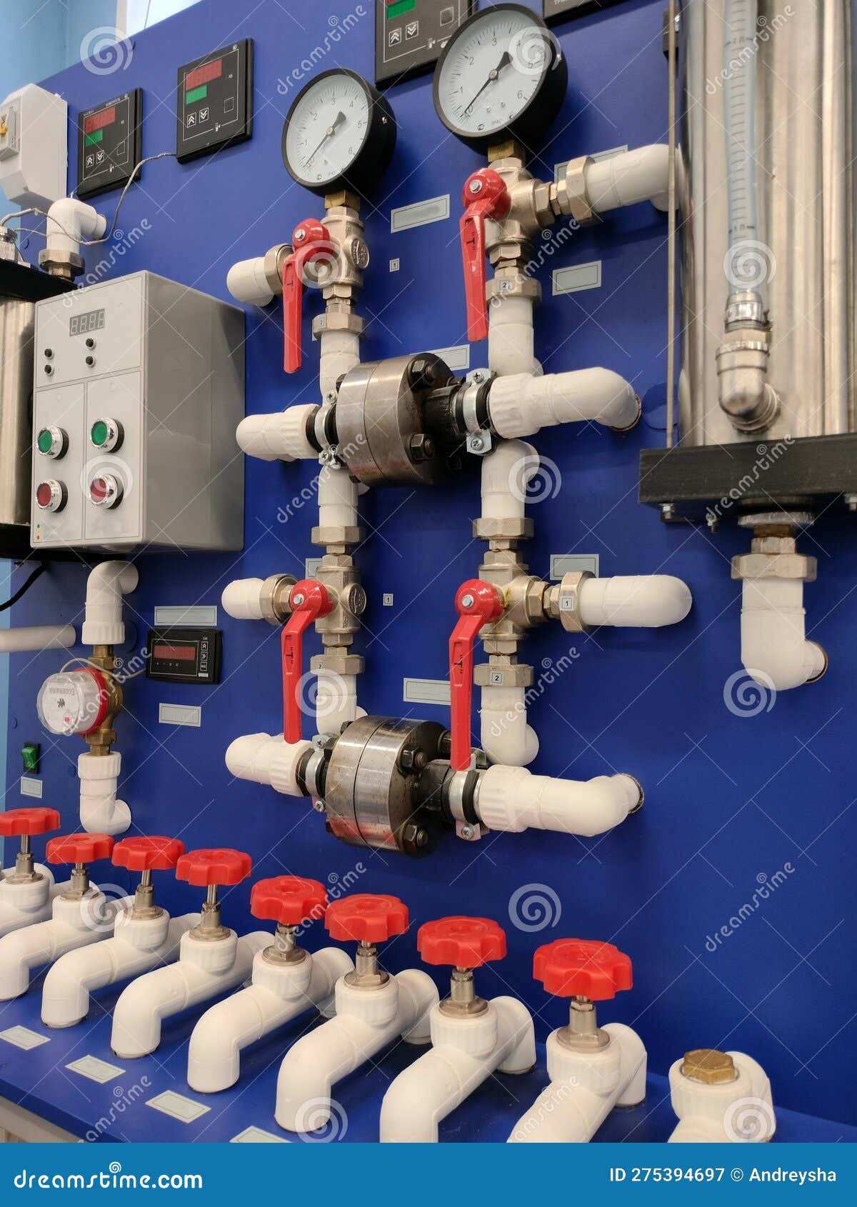 Heating Connection System. a Pump for a Water Underfloor Heating System ...
