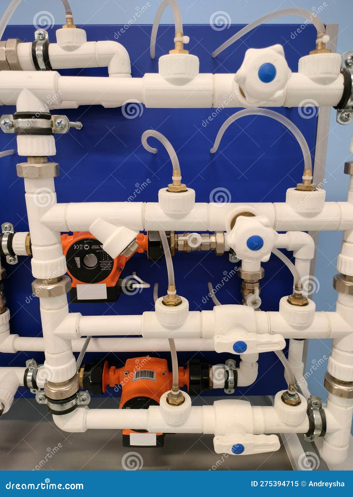 Heating Connection System. a Pump for a Water Underfloor Heating System ...