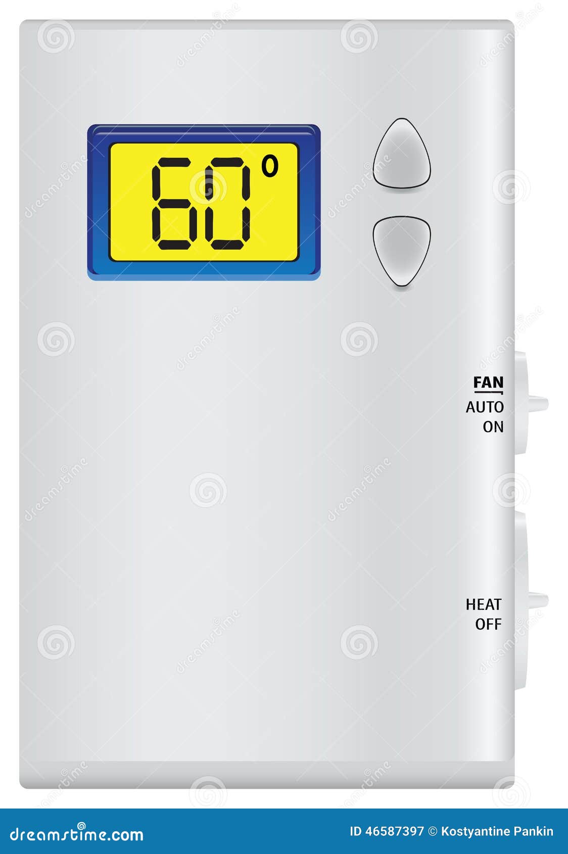 Heating controller stock illustration. Illustration of apartment - 46587397