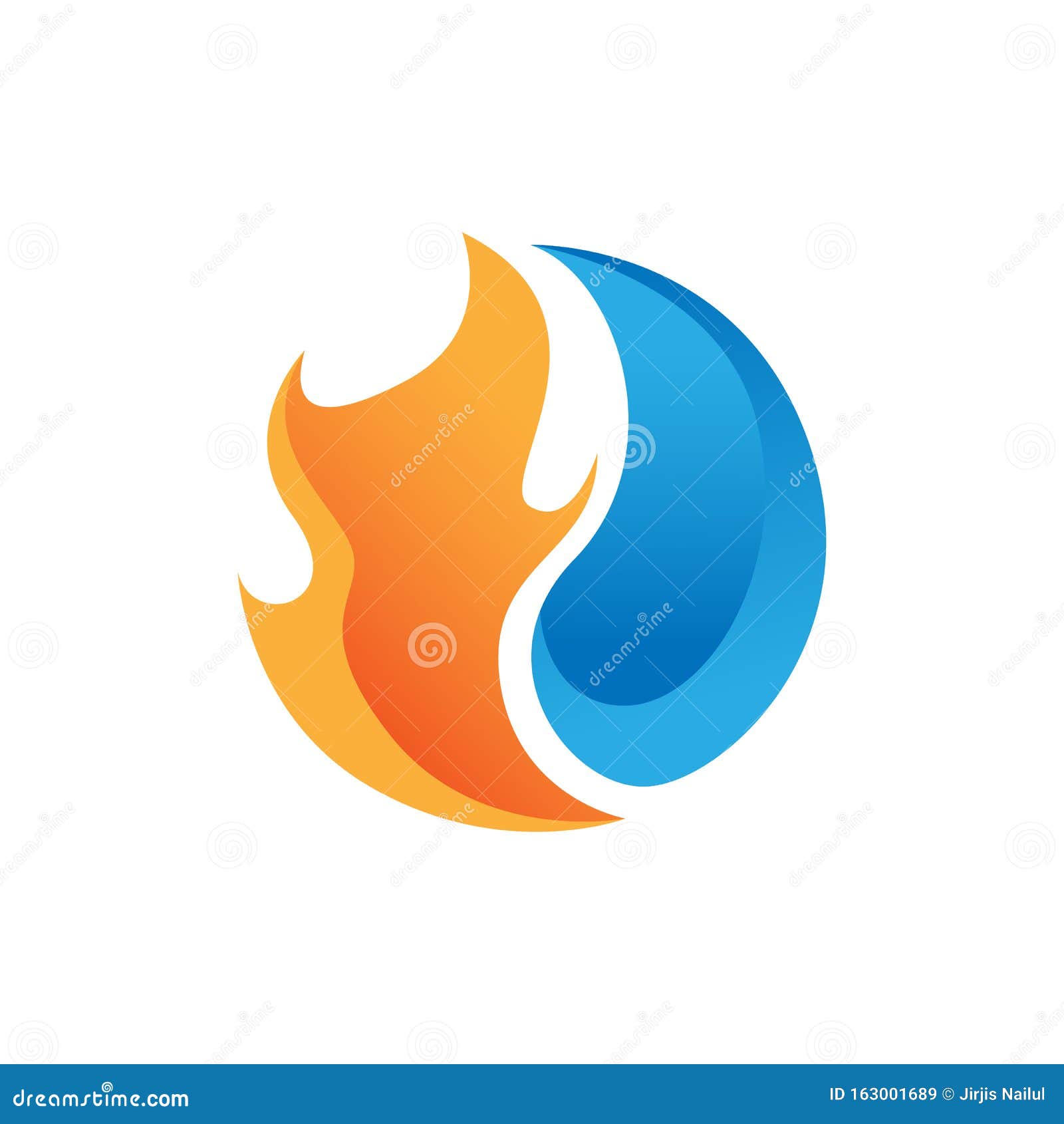 Heating and Cooling Logo Design Vector Image Stock Vector ...