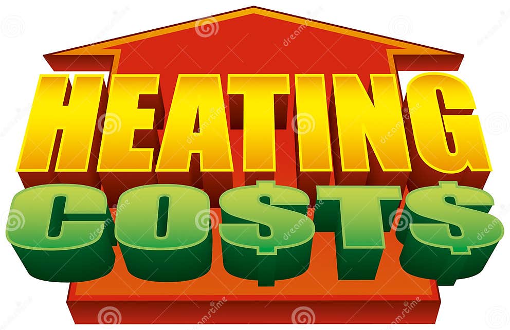 Heating Costs Rising Graphic 2 Stock Illustration - Illustration of ...