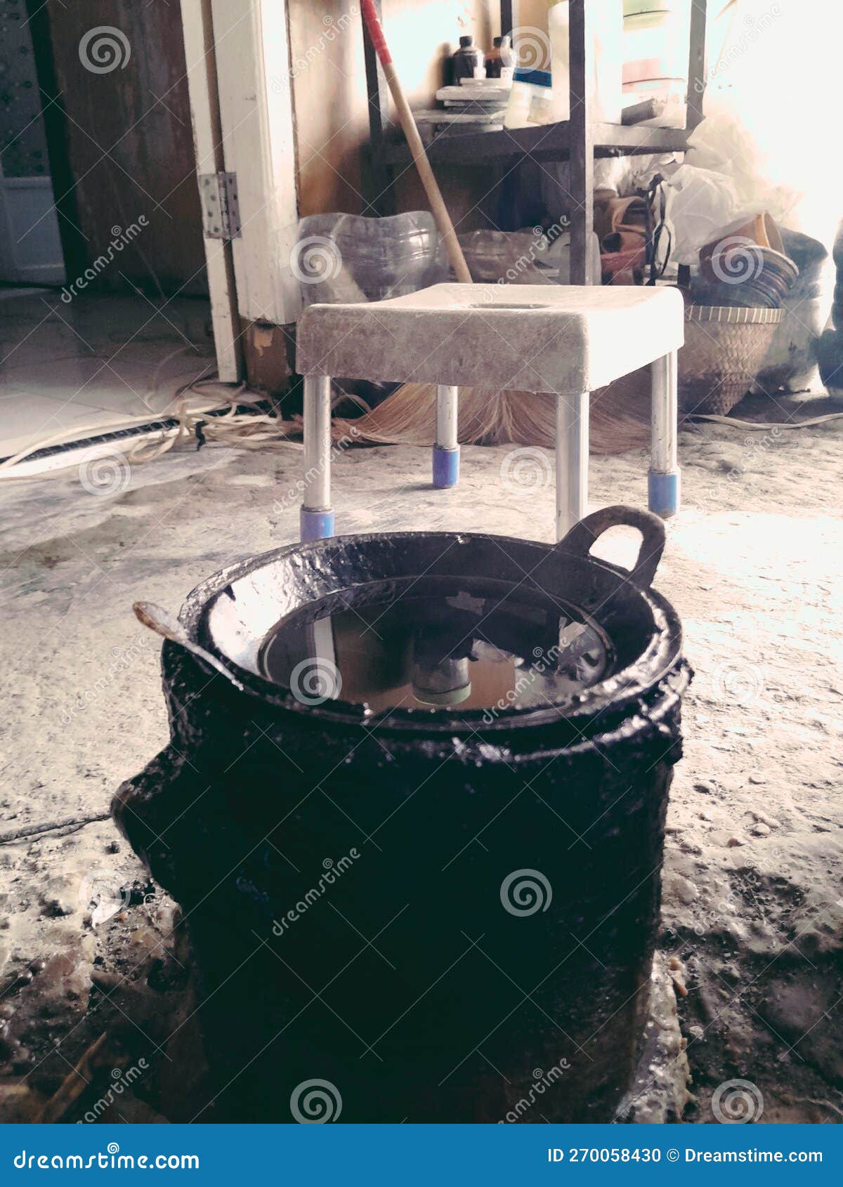 Heating Device for Making Handmade Batik Stock Photo - Image of batik ...