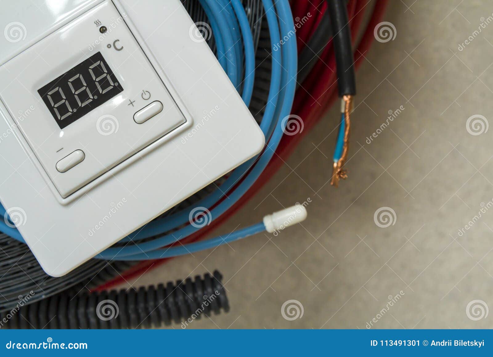A Set Of Wires And Cables Intertwined In Datacenter Server Room. Top ...