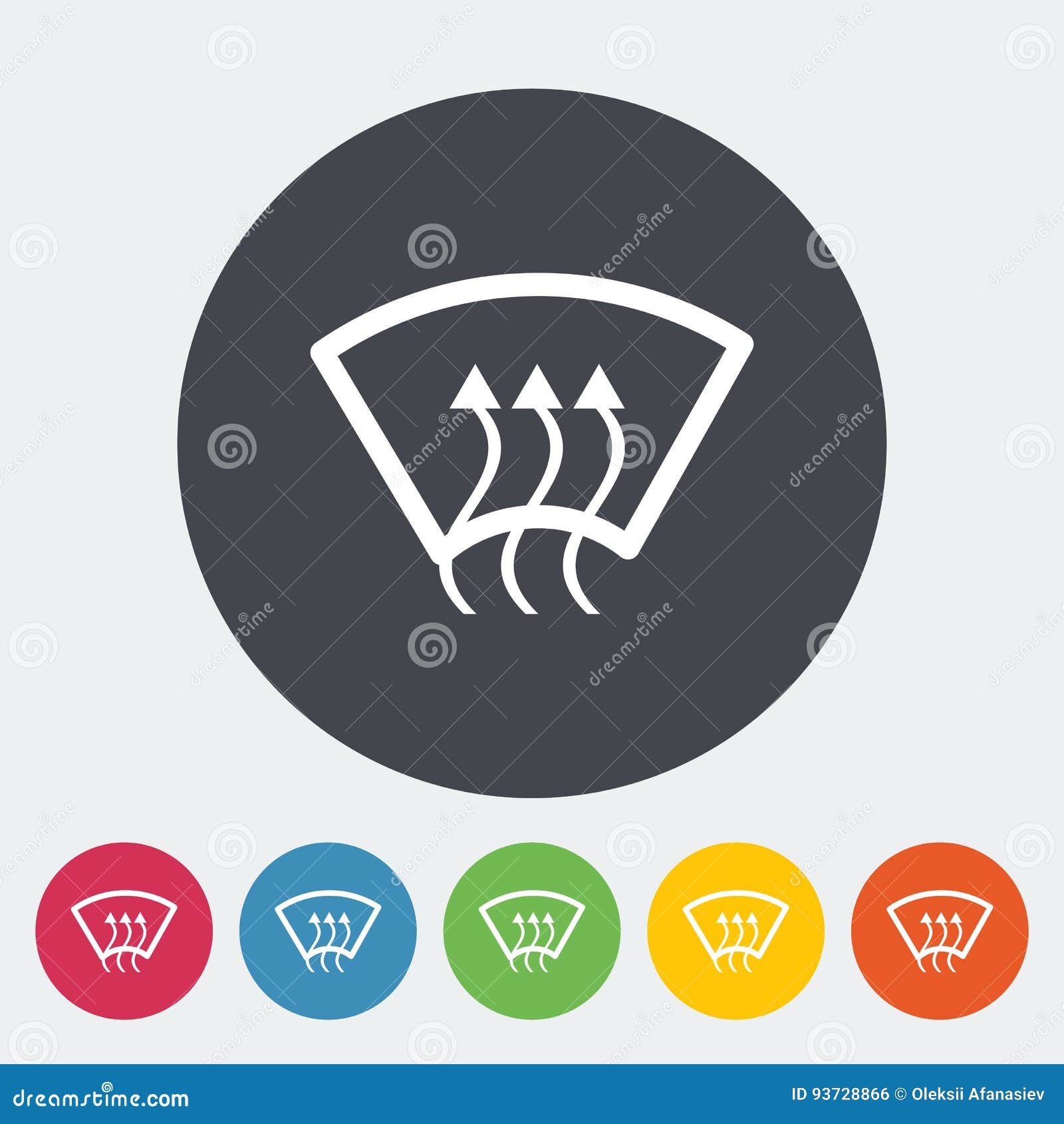 Heating glass single icon. stock vector. Illustration of electric ...