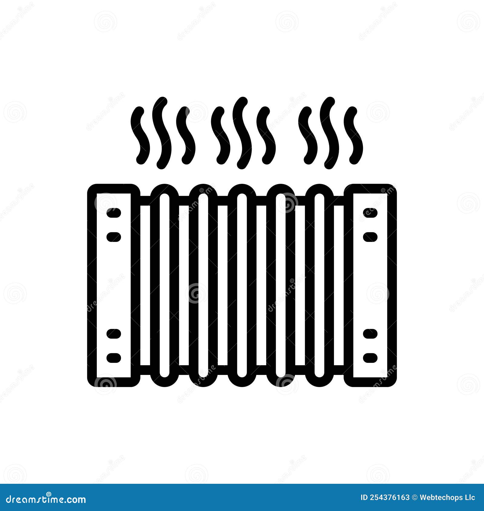 Black Line Icon for Heating, Incendiary and Burner Stock Illustration ...