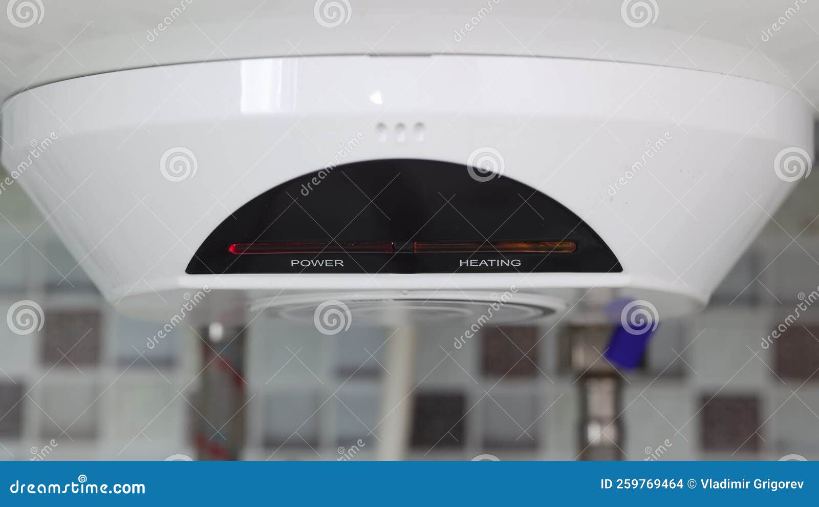 Heating Indicator on Hot Water Heater Tank Stock Footage - Video of ...