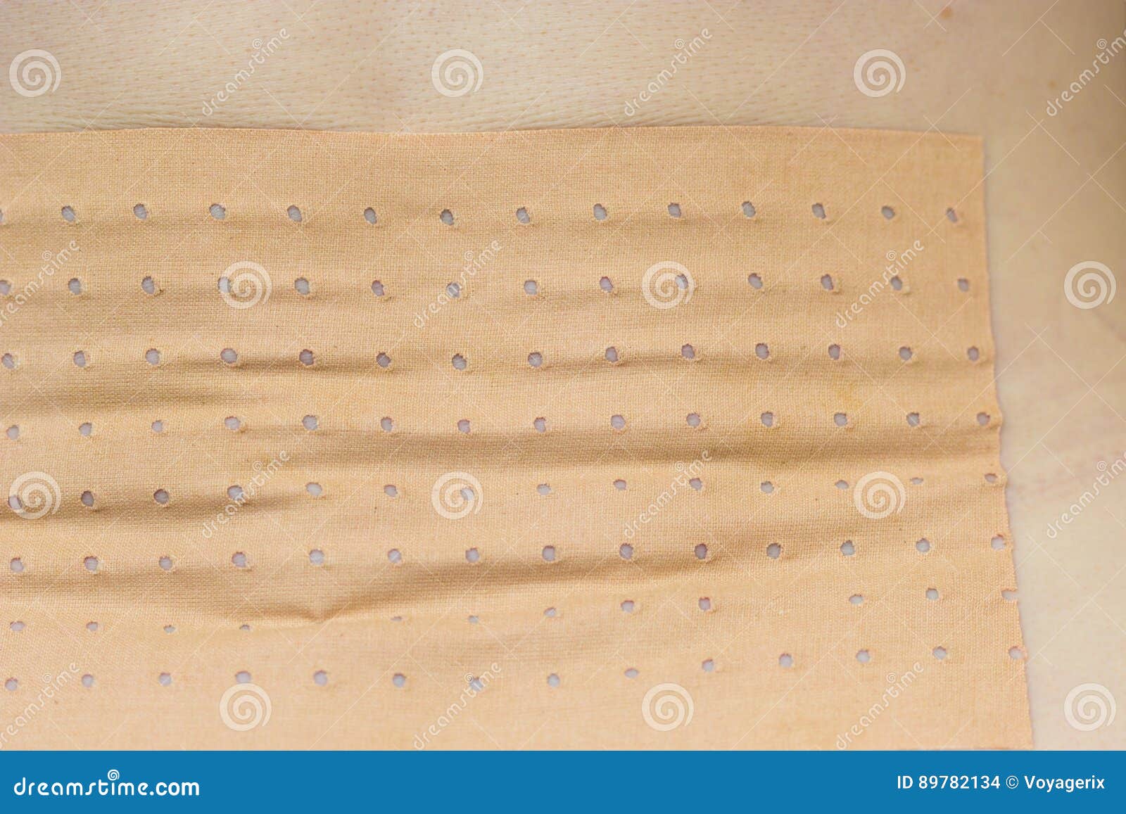 Heating Pad, Plaster Bandage on Back Stock Photo - Image of person ...