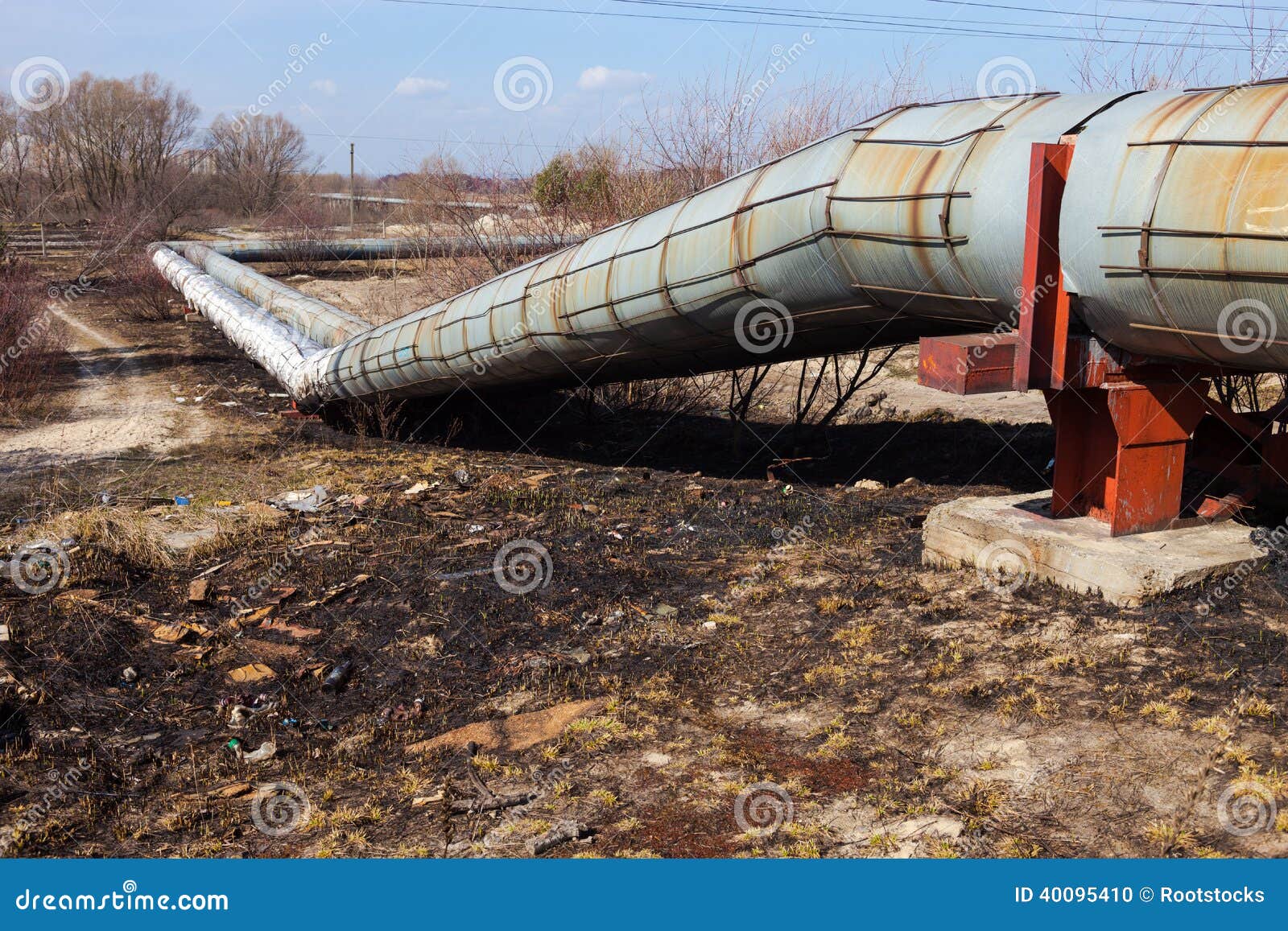 Heating pipelines stock photo. Image of circulation, aqueduct - 40095410