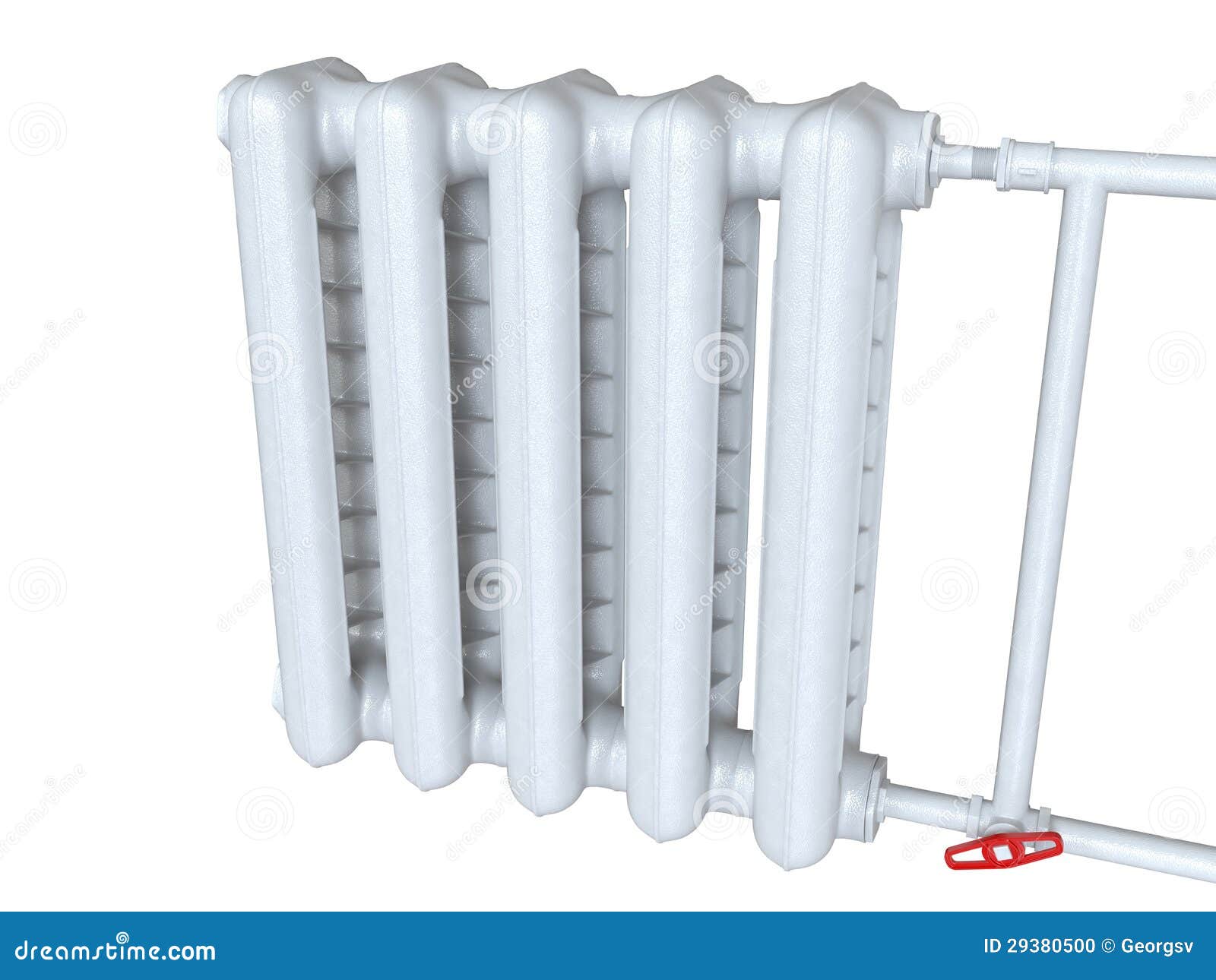 Heating Radiator In A Room With Laminated Wooden Floor Stock Photo ...