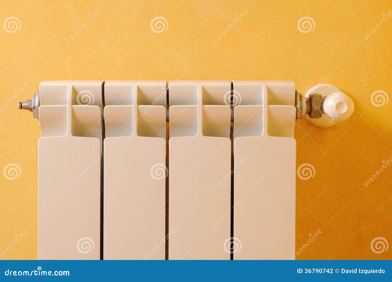 Heating Radiator Front View Stock Photo - Image of heat, installation ...