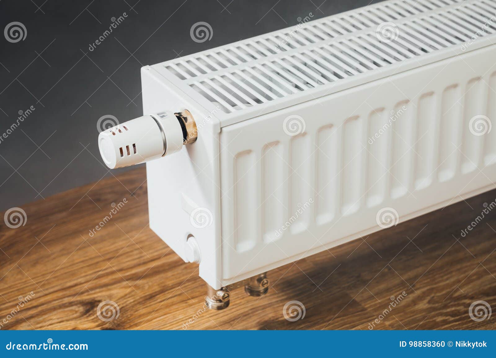 Heating radiator at home stock photo. Image of temperature - 98858360