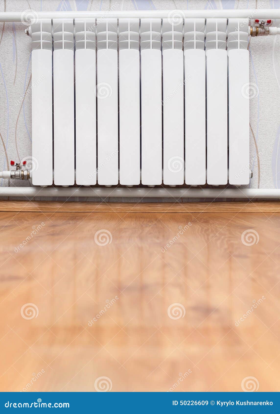 Heating radiator in room stock image. Image of control - 50226609