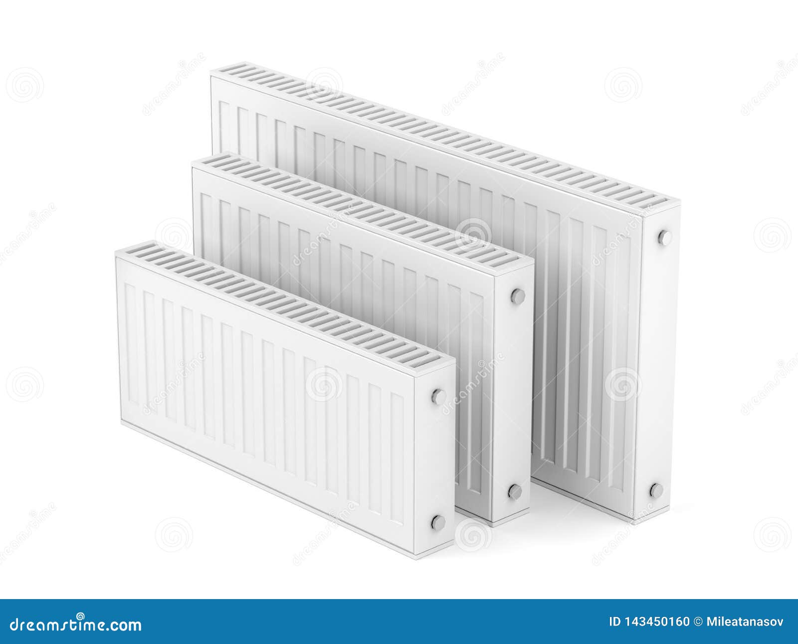 Radiators Different Types Realistic Set. Heating System Parts. Heater ...