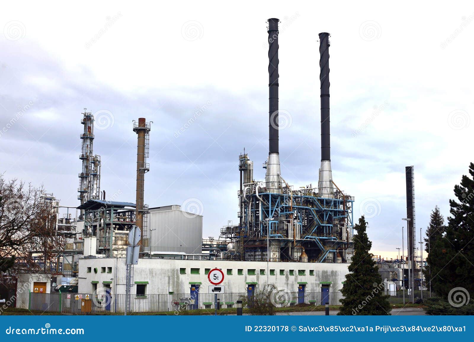 Heating station plant stock photo. Image of station, methane - 22320178