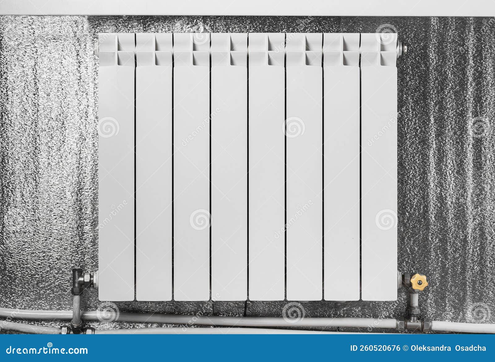Heating System. Bimetallic Heating Radiator. Centralized Heating ...