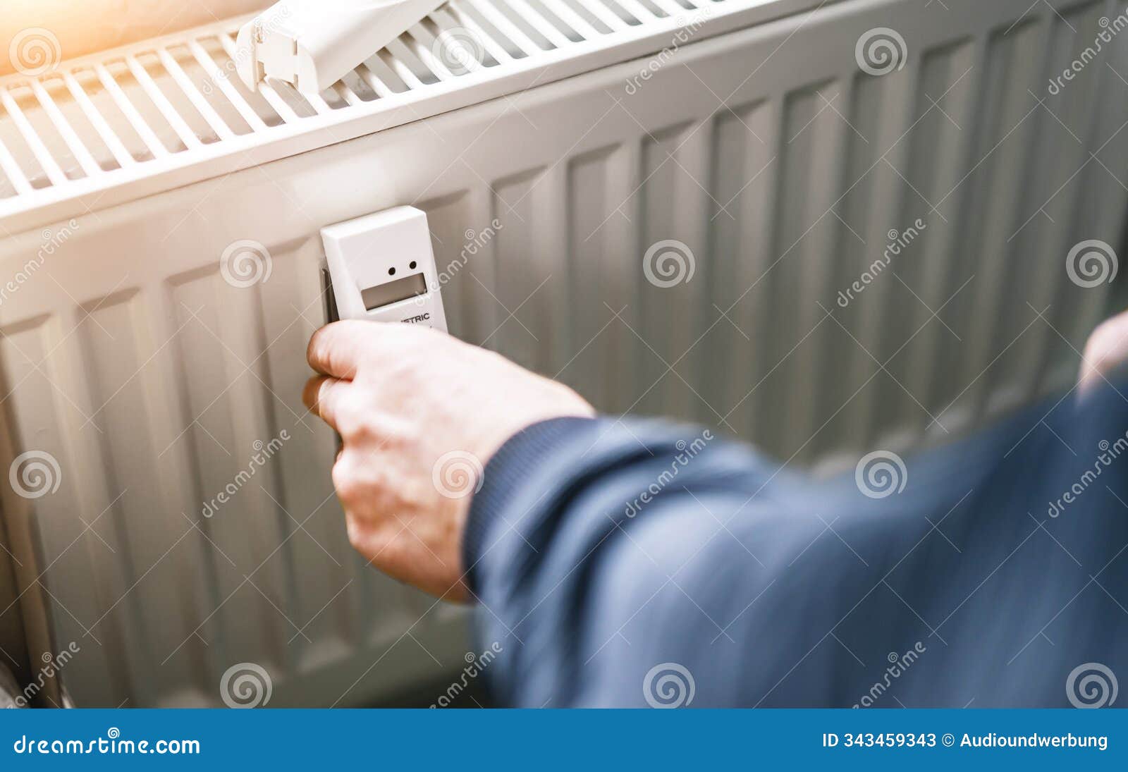 Heating System Engineer Ist Adjusting the Digital W-lan Network ...