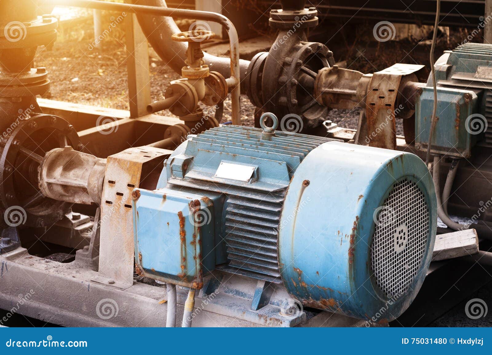 Heating System Equipment in the Factory Stock Photo - Image of ...