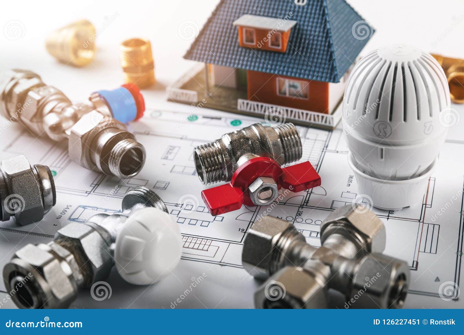 House Heating System Installation Equipment Stock Image - Image of ...