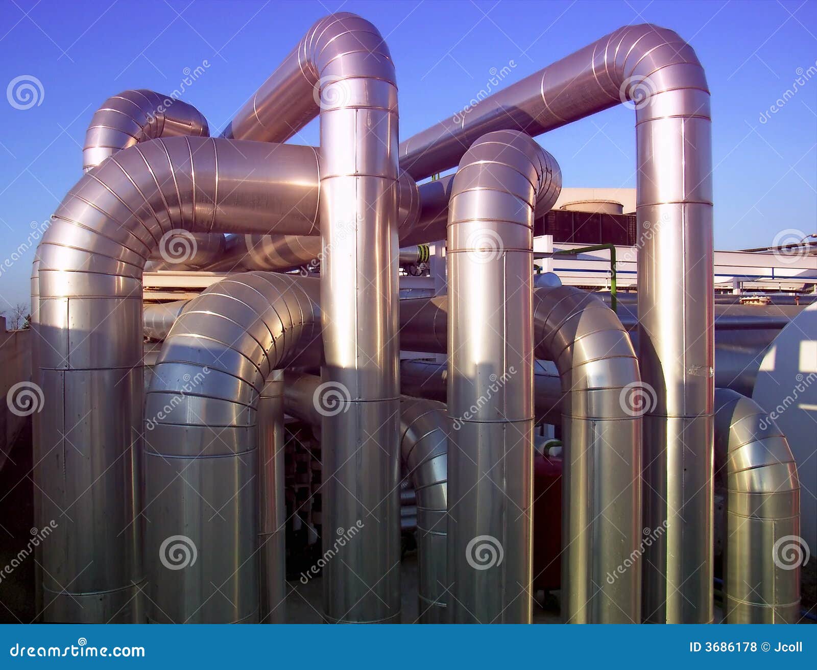Heating system Pipeline stock photo. Image of pipe, temperature - 3686178
