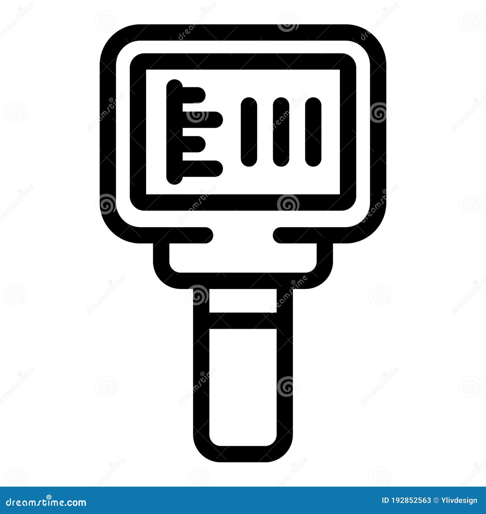 Outline Thermal Scanner Vector Illustration | CartoonDealer.com #176819697