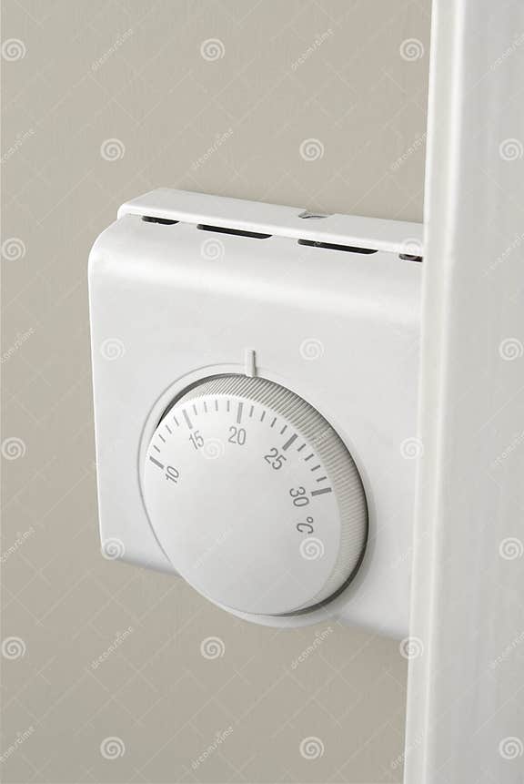 Heating thermostat stock image. Image of dial, heating - 4778489