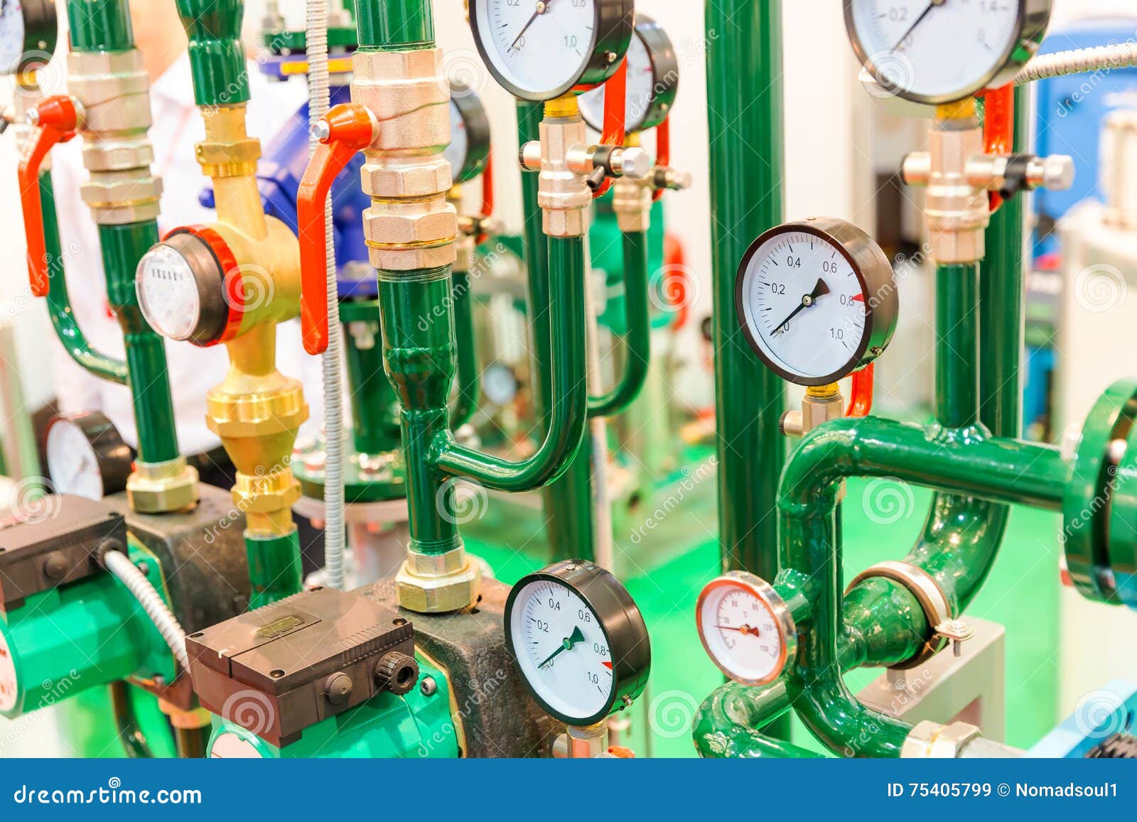 Heating Unit on the Factory Stock Image - Image of instrument ...