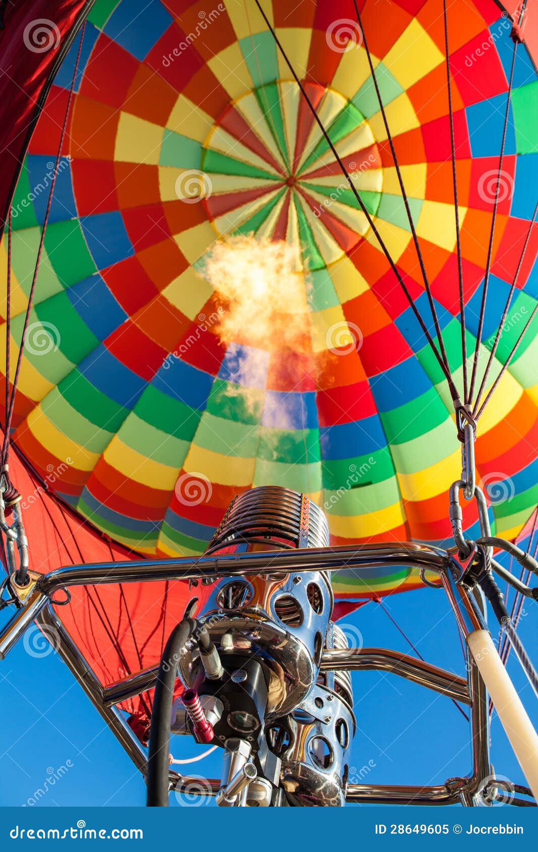 Heating Up a Hot Air Balloon Stock Image - Image of lift, sightseeing ...