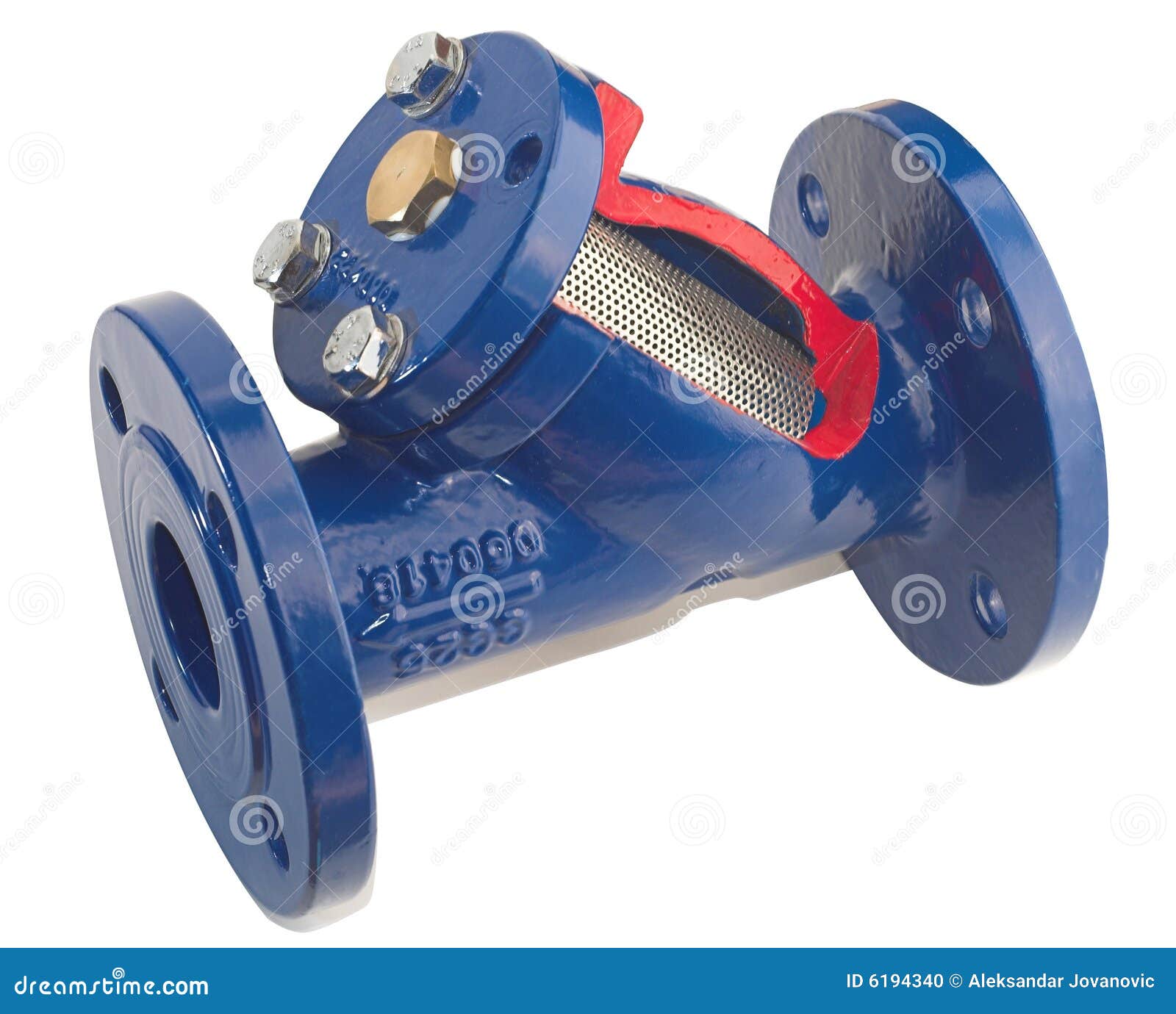 Heating Water Flange Filter Stock Photo - Image of detail, flow: 6194340
