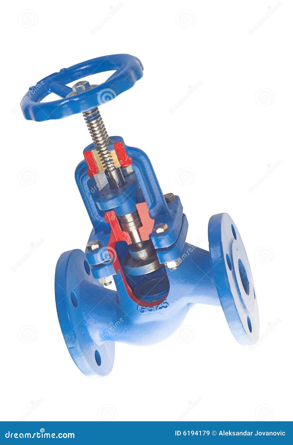 Water Flange Fittings With Water Flow Meters Stock Photography ...