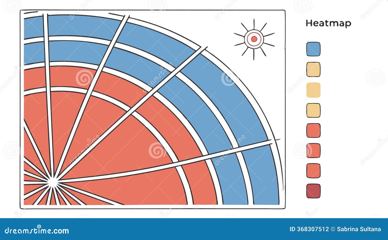 Heatmap Ux Ui Design Icon Doodle Illustration Cartoon Vector ...