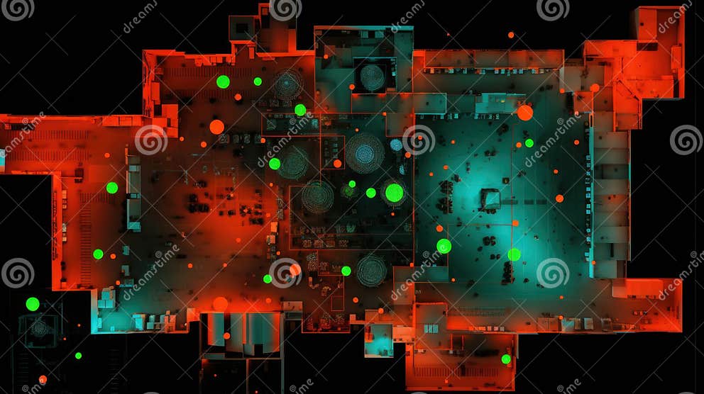 Heatmap, Radiation Analytic in Smart Office or Workshop Technology ...