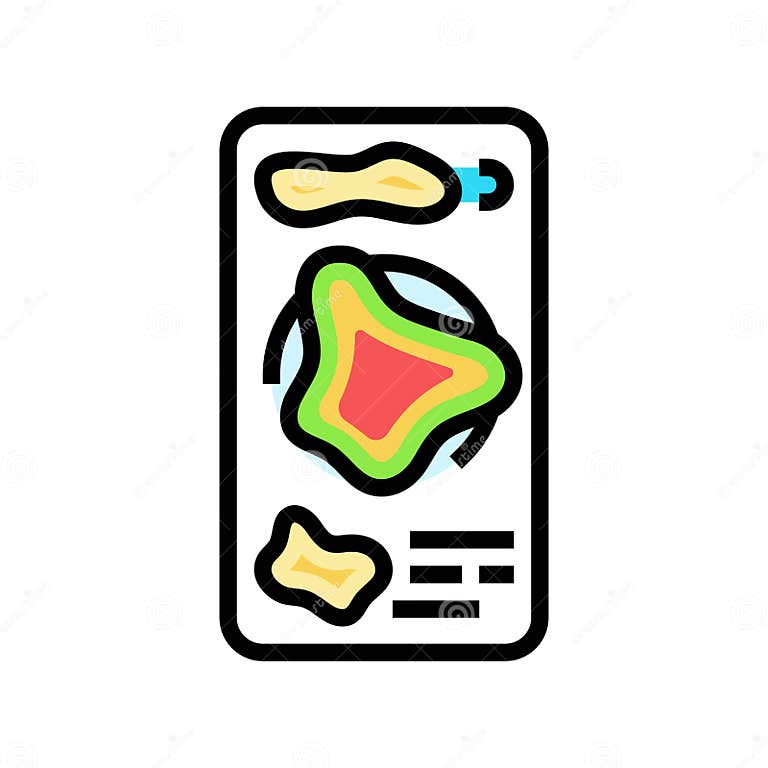 Heatmap Ux Ui Design Color Icon Vector Illustration Stock Vector