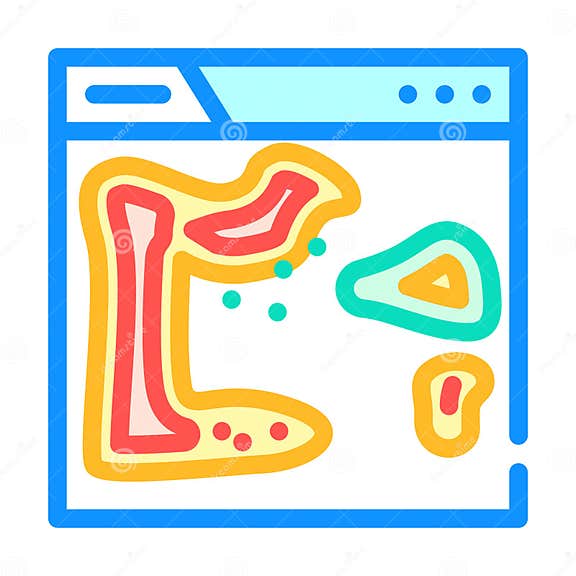 Heatmap Ux Ui Design Color Icon Vector Illustration Stock Vector