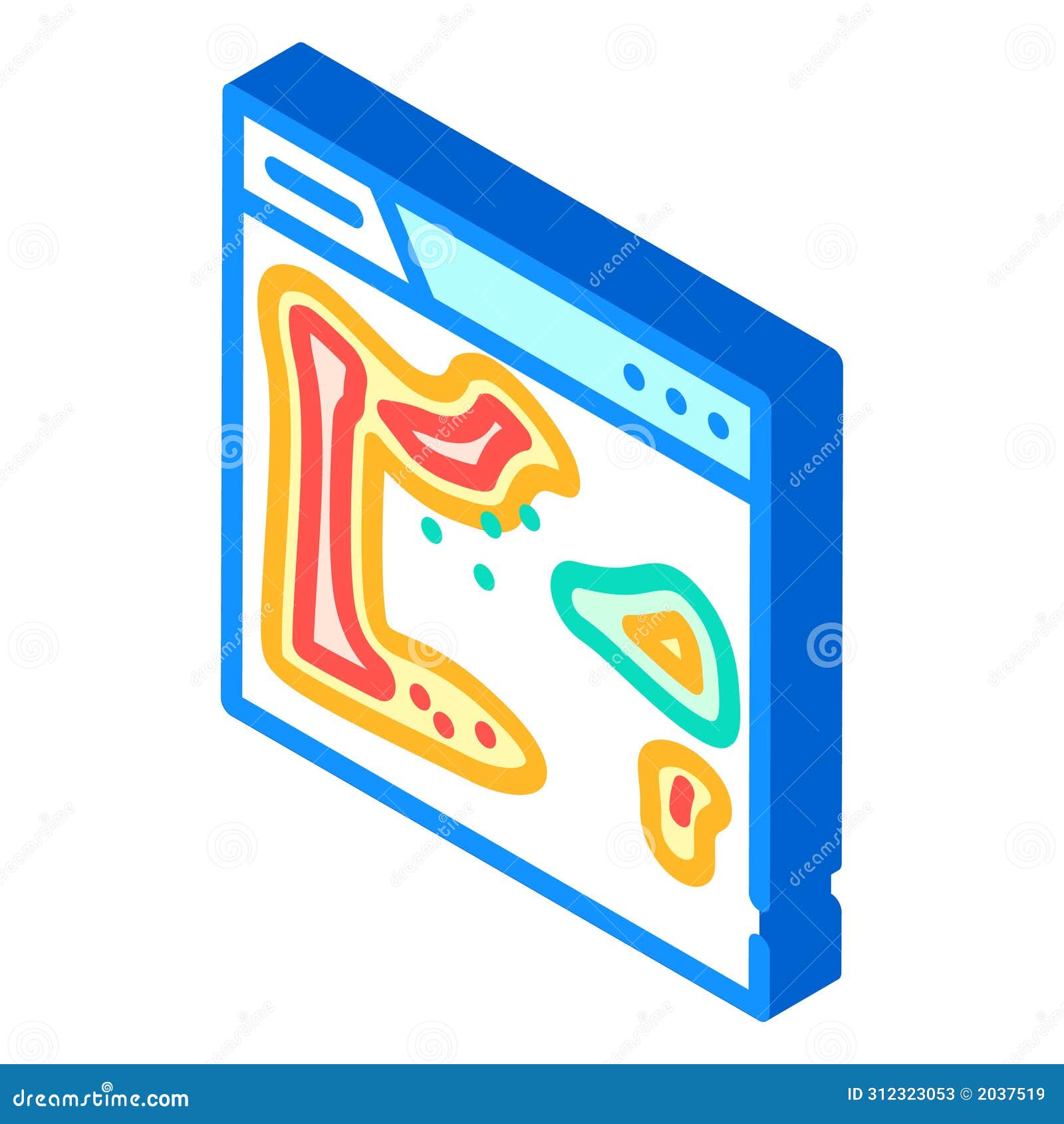 heatmap ux ui isometric icon Coloso heatmap ux ui isometric icon Coloso