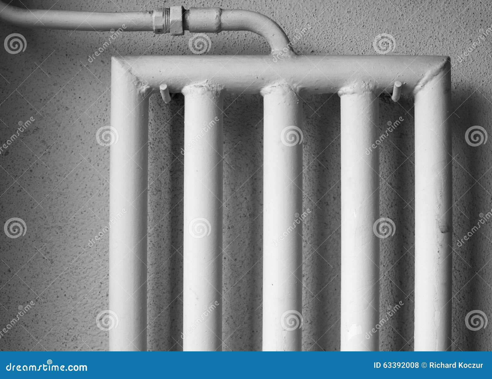 Heatpipes of an Old Radiator System Stock Photo - Image of dark, shadow ...