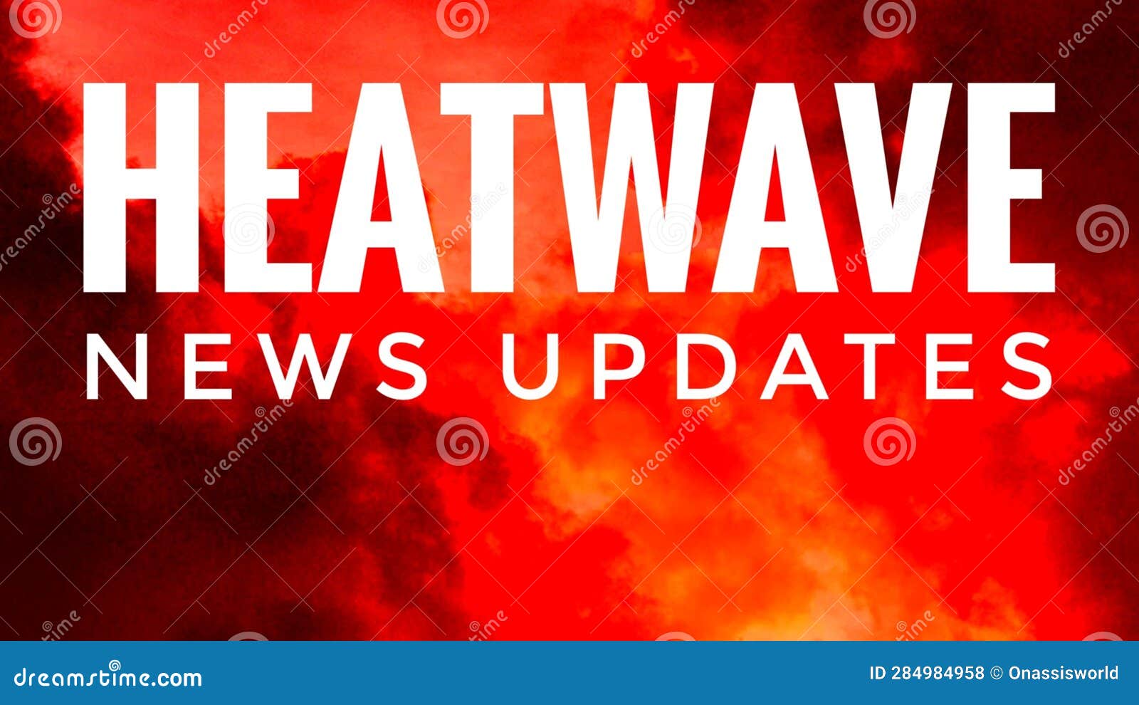 Heatwave News Updates Illustration Header Background Stock Illustration ...
