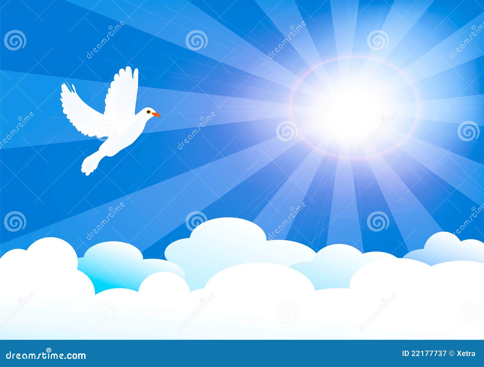 In heaven stock vector. Illustration of clouds, cloudscape - 22177737