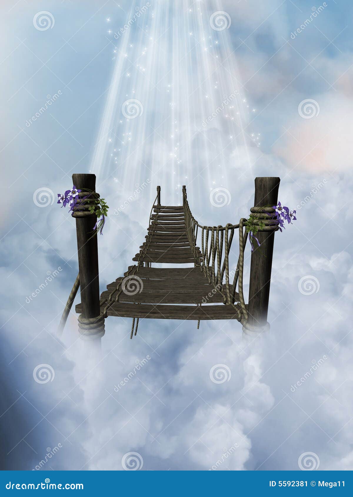 Heaven stock illustration. Illustration of fairytale, rope - 5592381