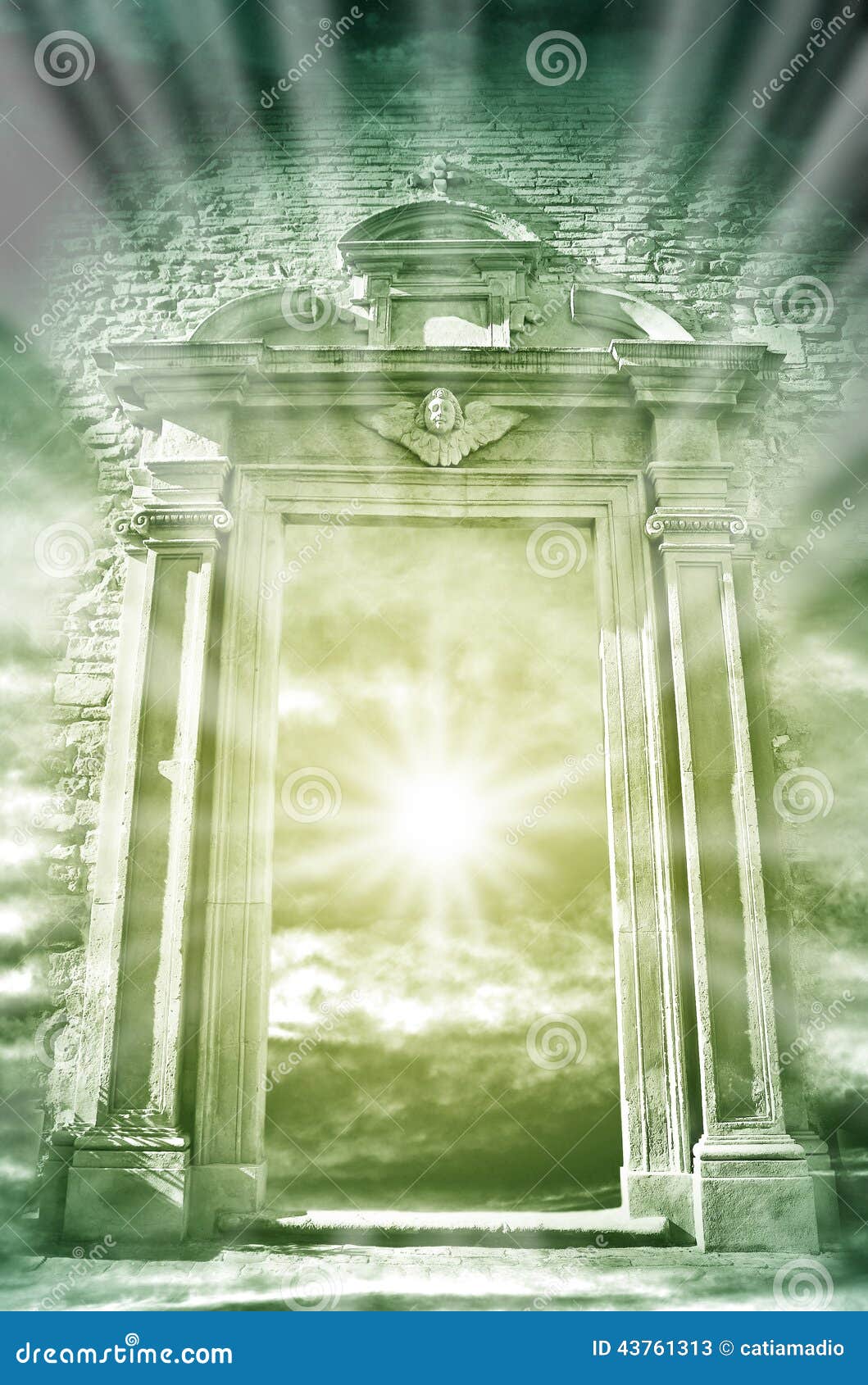 Heaven archway stock image. Image of magical, distant - 43761313