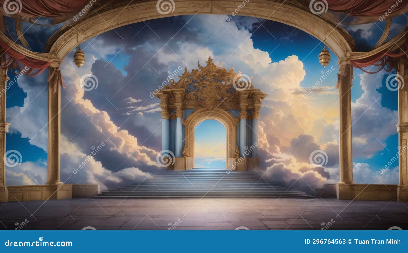 Heaven background . stock image. Image of symmetry, background - 296764563