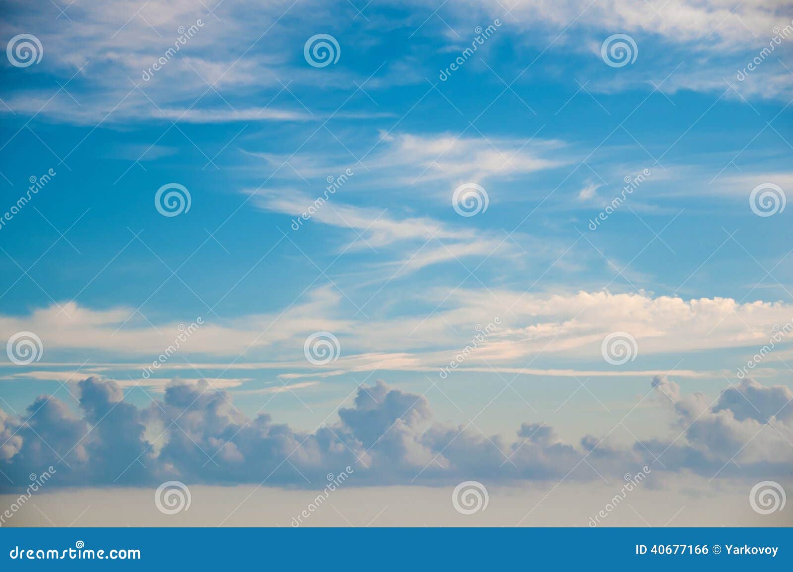 Heaven - Blue Sky, Beautiful White Clouds, Sunshine Stock Photo - Image ...